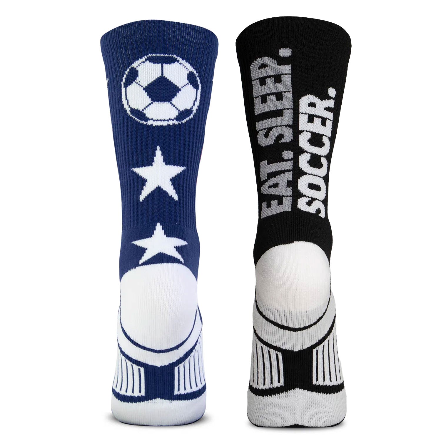 Soccer Woven Mid-Calf Sock Set - Stars & Goals | ChalkTalkSPORTS