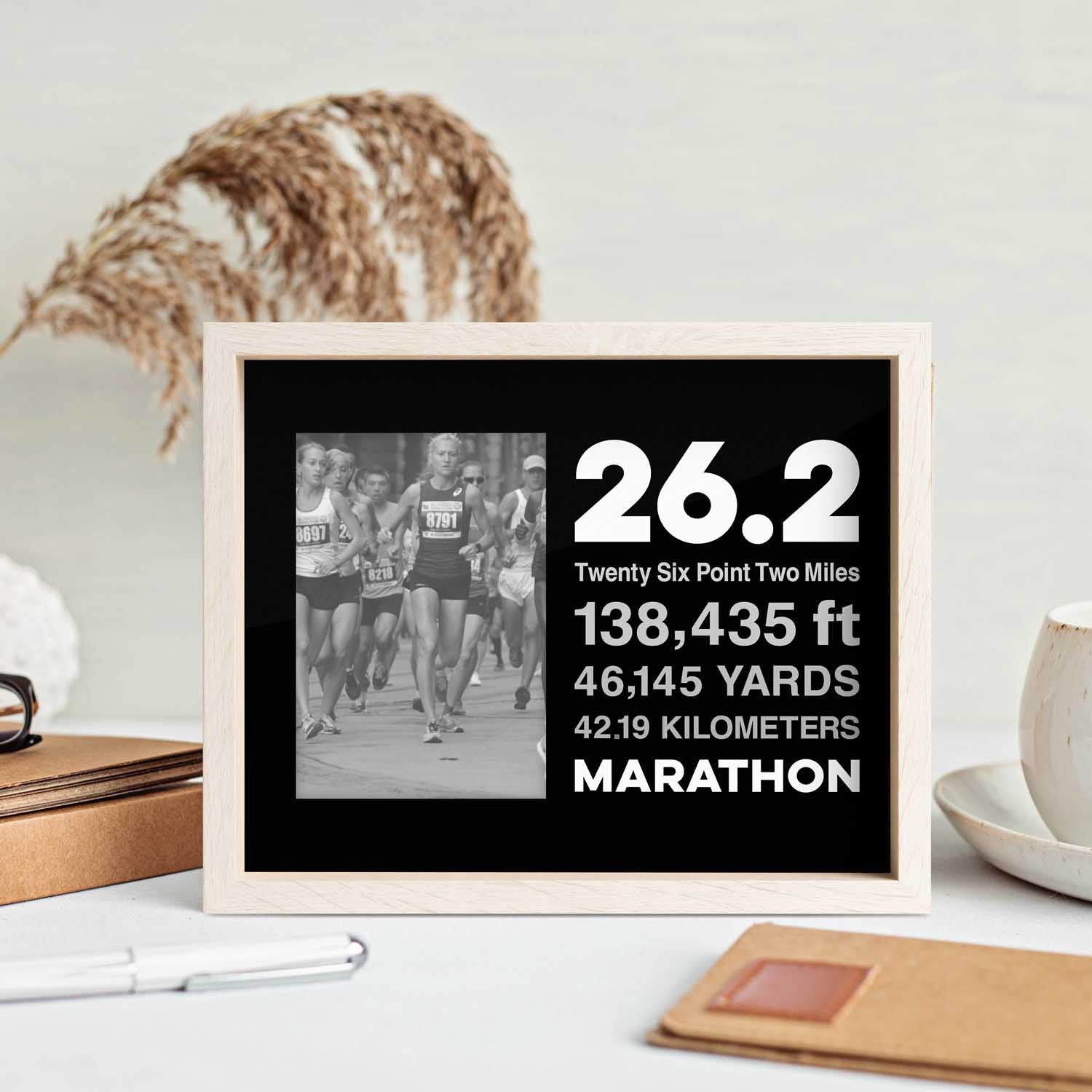 Running Premier Frame - 26.2 Math Miles
