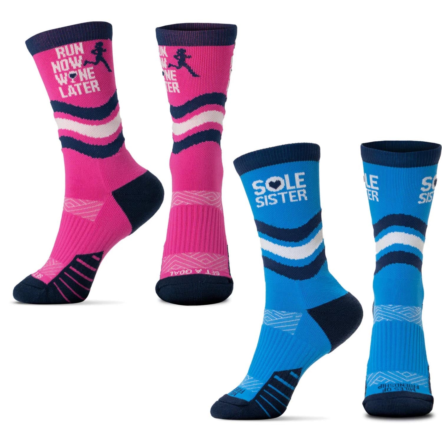 Socrates® Mid-Calf Performance Sock Set - Cheers to the Miles | Gone ...